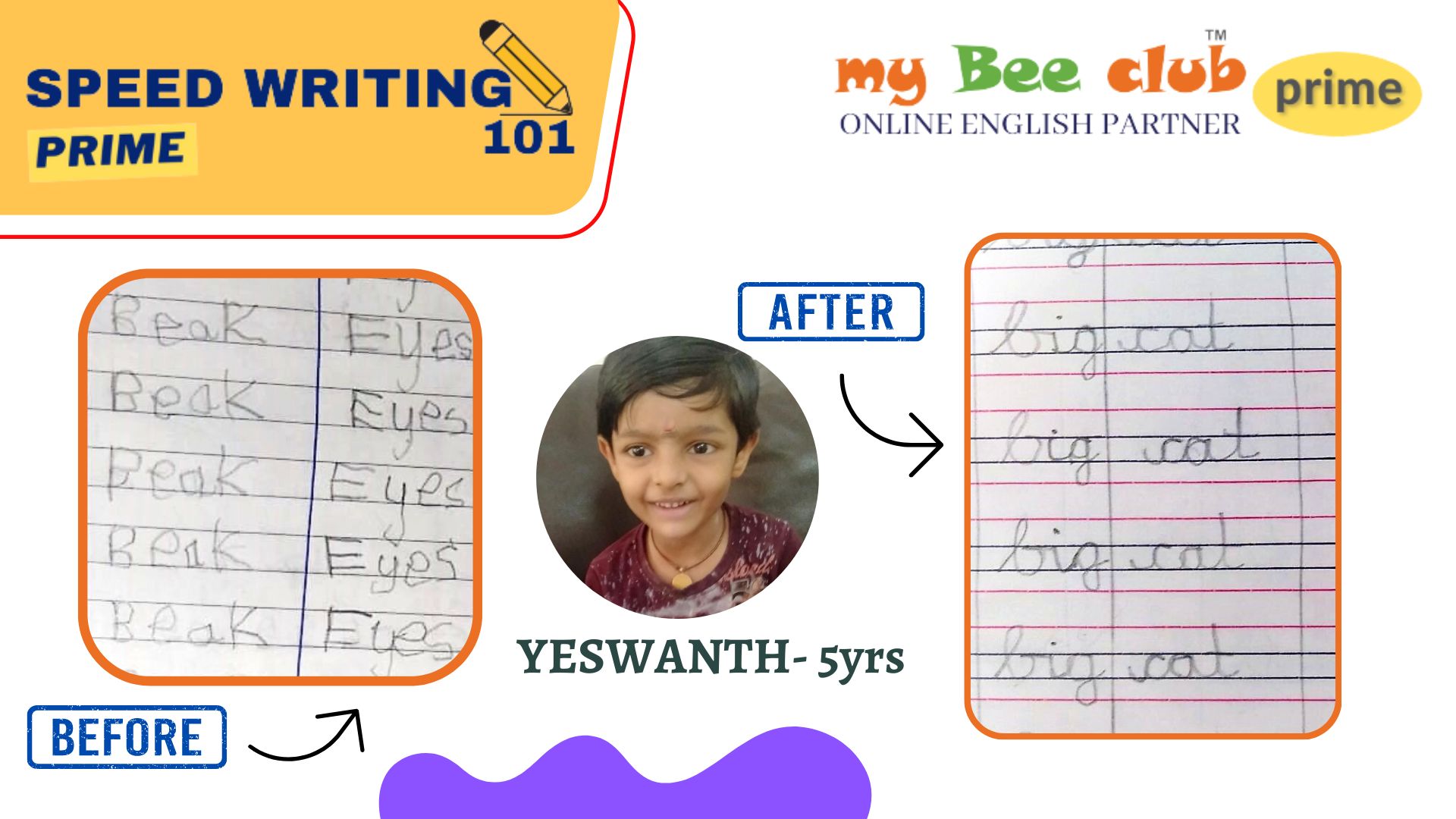 MyBeeClub PRIME Handwriting Online Classes